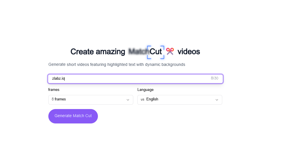 Match Cut Creator — AI-Powered Browser Editor (Free)